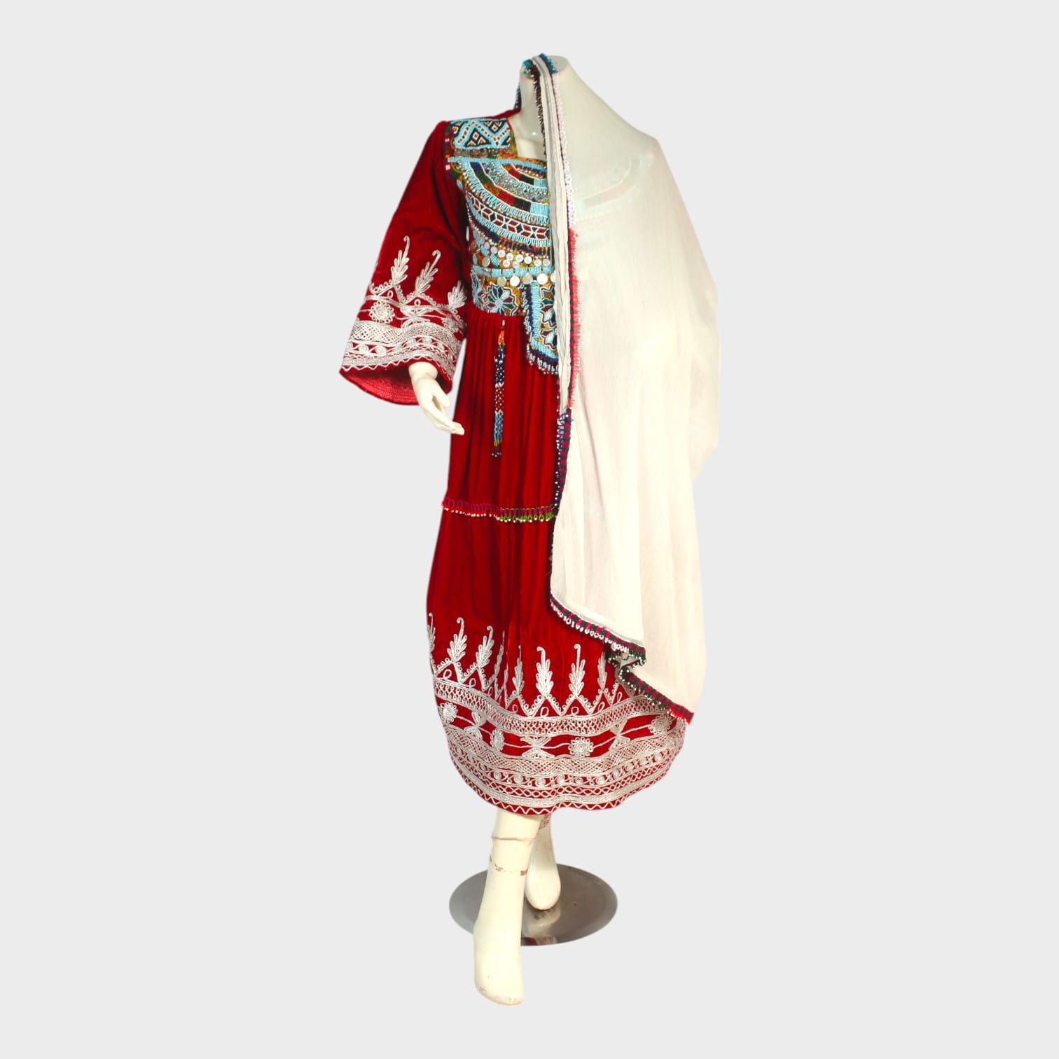 Kabul Grace Traditional Gandi Afghani Dress | Aseel